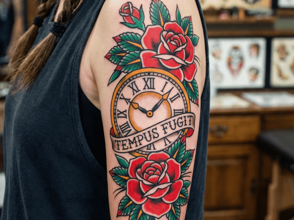 20 American Traditional Rose Tattoos Perfect for Any Placement